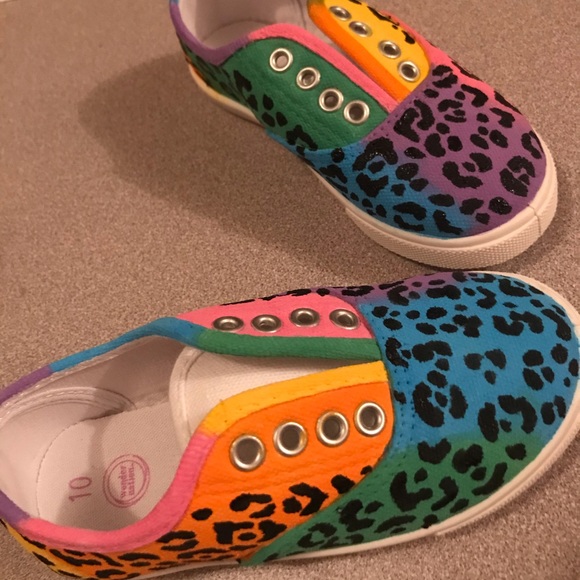 Shoes | Custom Painted Lisa Frank | Poshmark